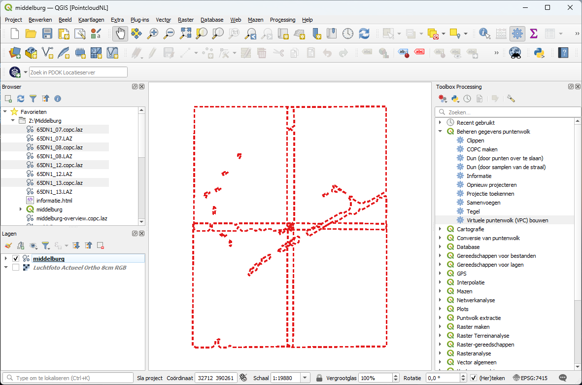 Tutorial: Virtual Point Clouds (VPC) maken en gebruiken | OCWGIS